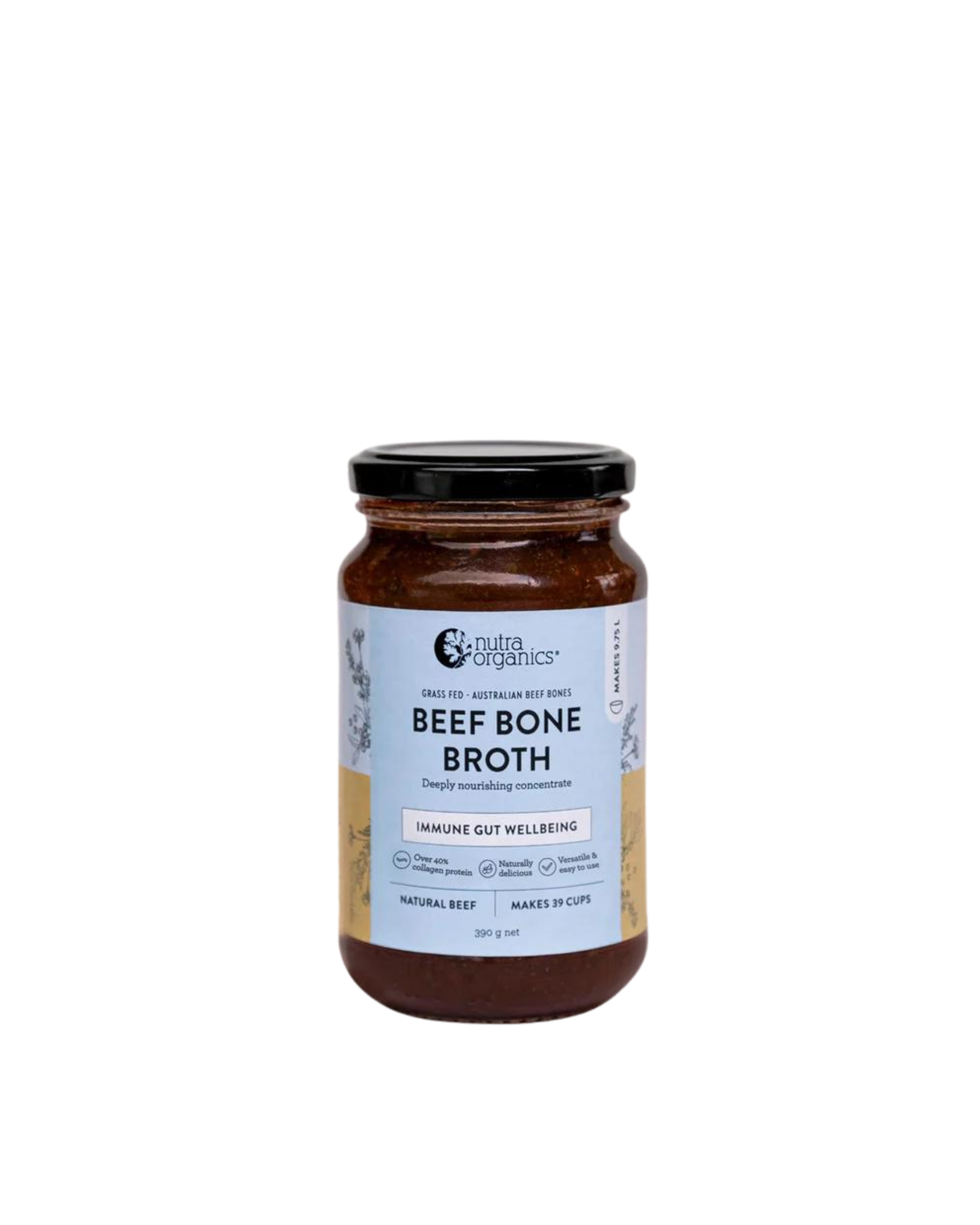 Nutra Organics Beef Bone Broth Concentrate Natural Beef – Leap Health